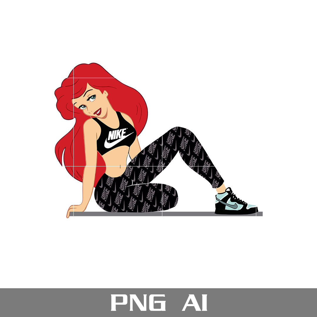 Mermaid Nike Png, Mermaid Png, Nike Logo Png, Disney Princes | Inspire ...
