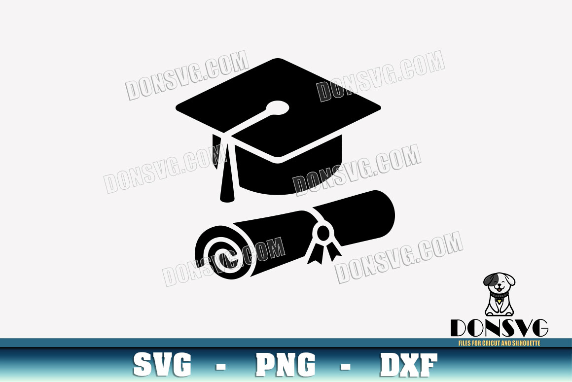 Graduation Cap and Diploma SVG Cut Files for Cricut High Sch | Inspire ...