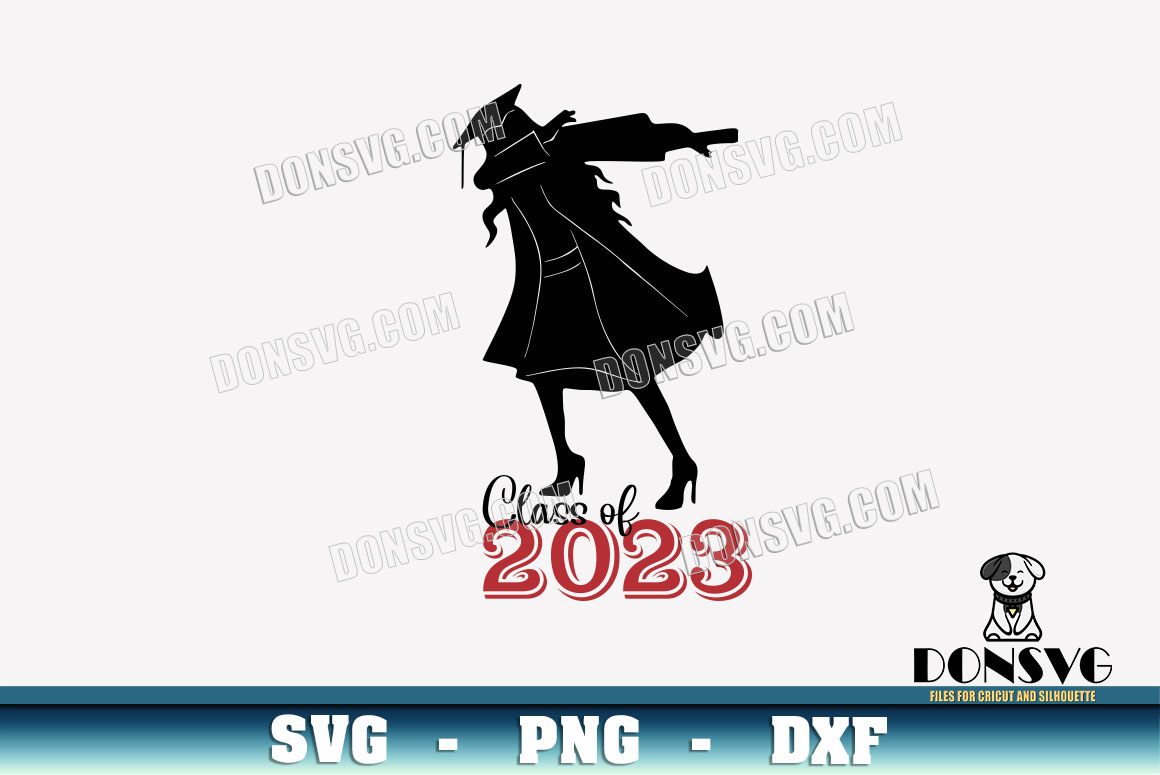 Funny Dabbing Graduate Girl SVG Cut File Female Graduation D - Inspire ...