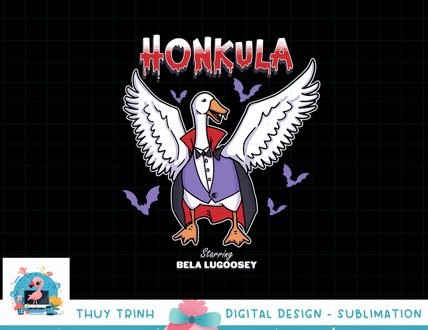 Honkula Funny Vampire Halloween Goose Meme Honkus Ponkus png - Inspire ...