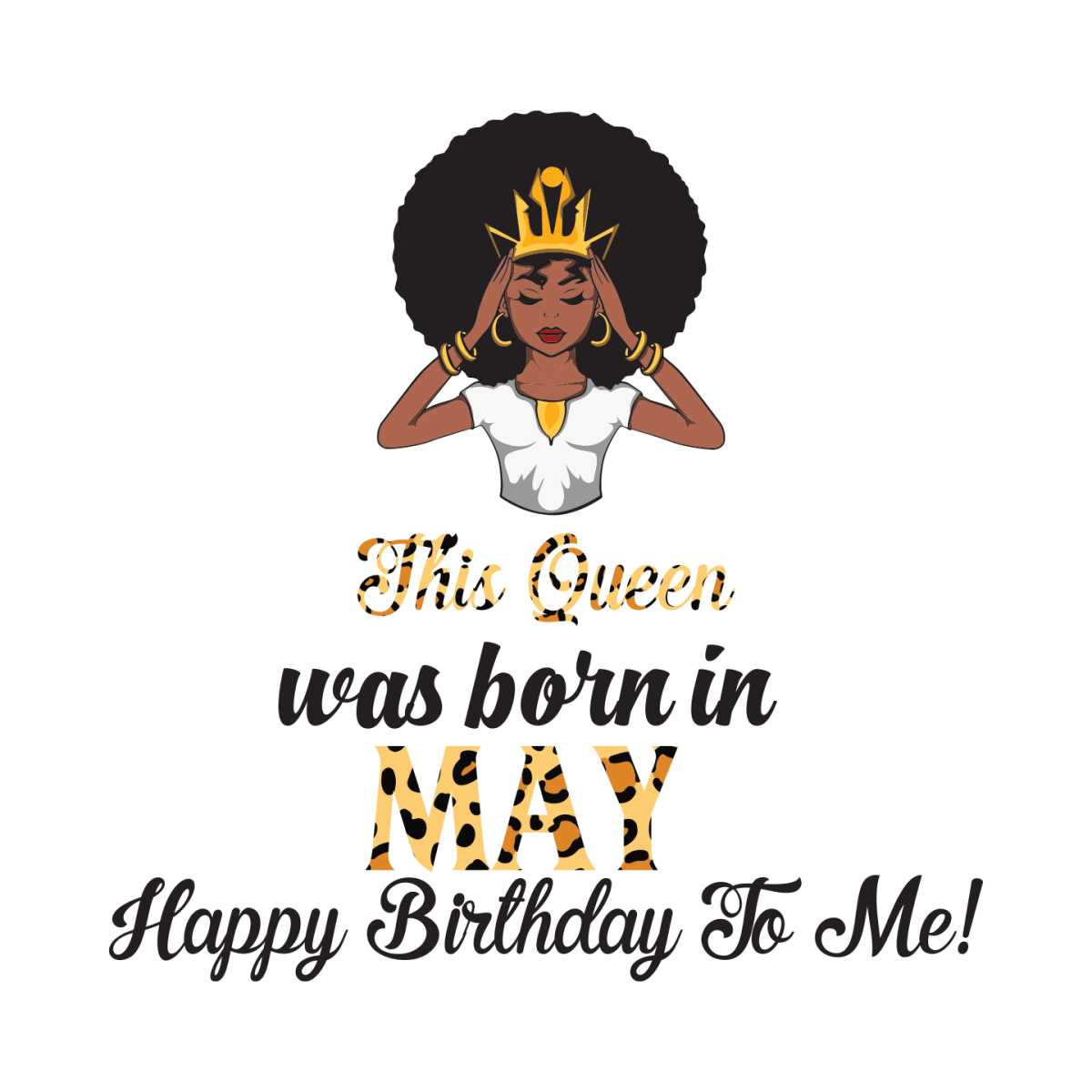 This Queen Was Born In May, Birthday Svg, May Birthday Svg, | Inspire ...