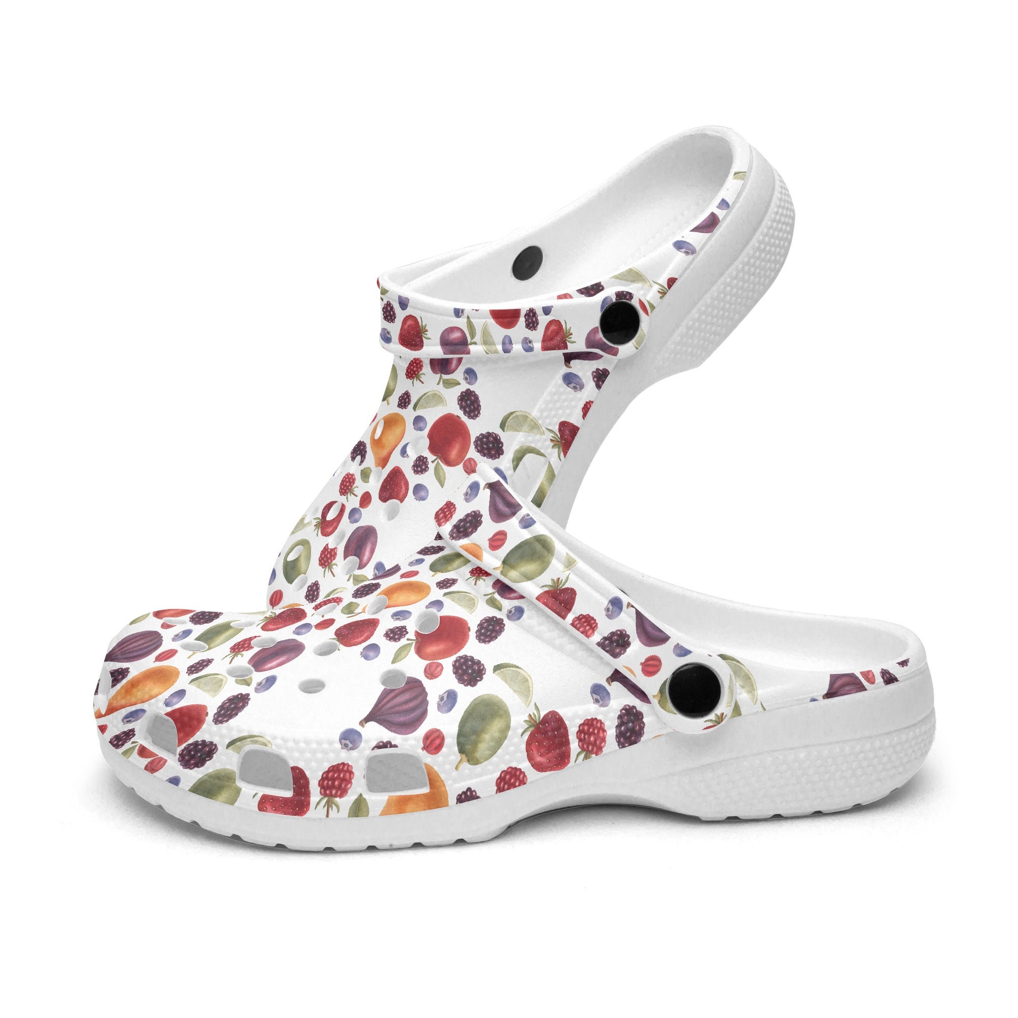 Fruit Salad Crocs, Fruit Salad Clog Shoes Unisex, Fruit Croc | Inspire ...