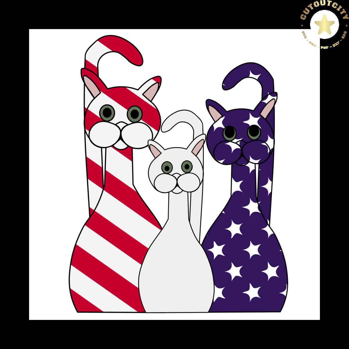 America Cat, Independence Day Svg, 4th Of July, Patriotic Sv | Inspire ...
