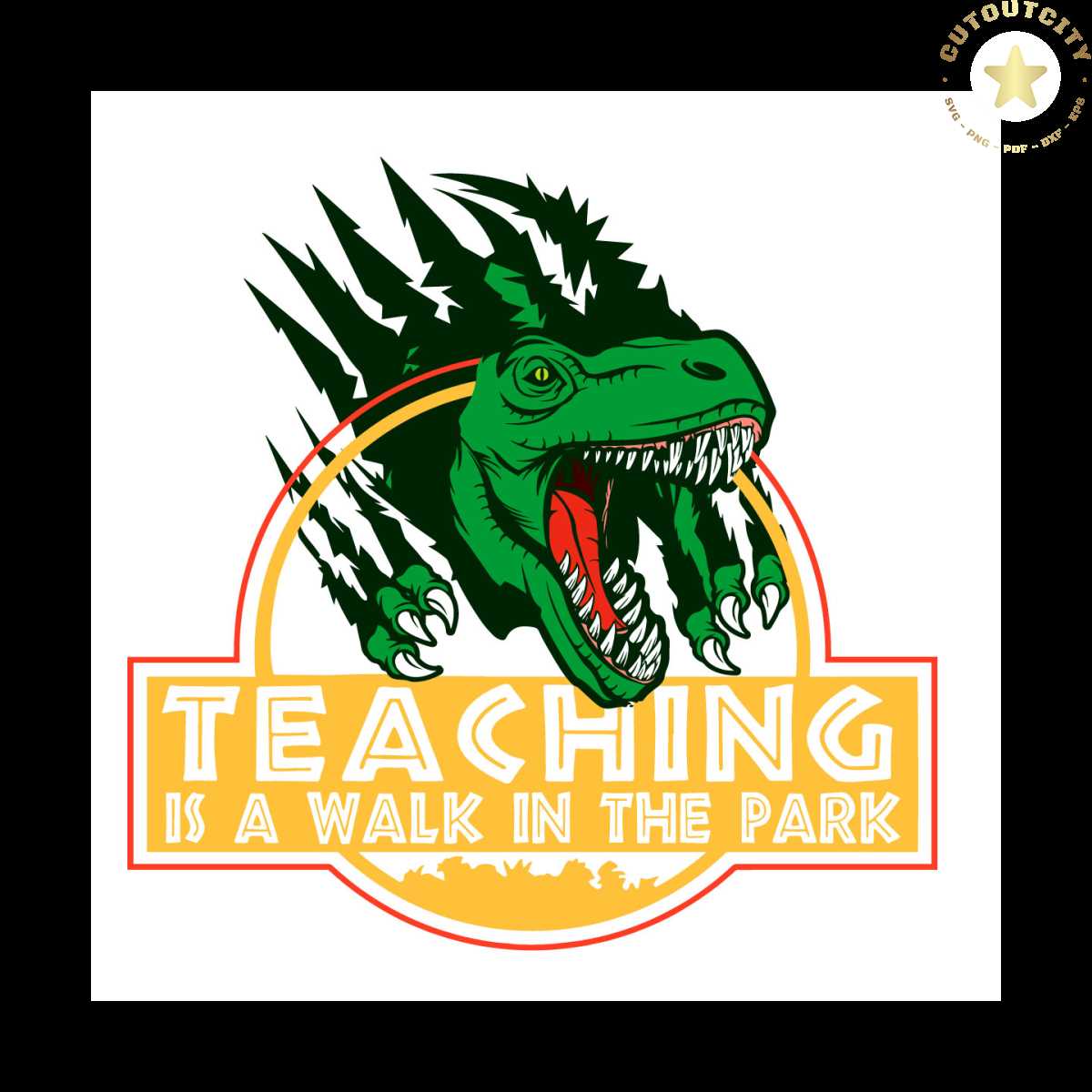 Teaching is a Walk in the Park Svg, Mom Svg, Jurassic Park S | Inspire ...
