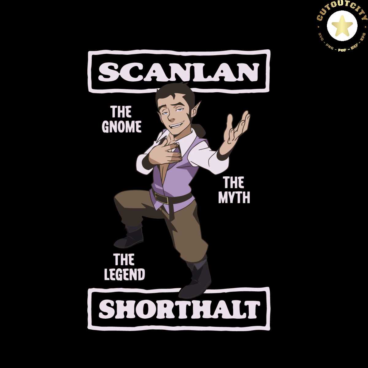 The Legend of Vox Machina Scanlan Shorthalt Svg | Inspire Uplift