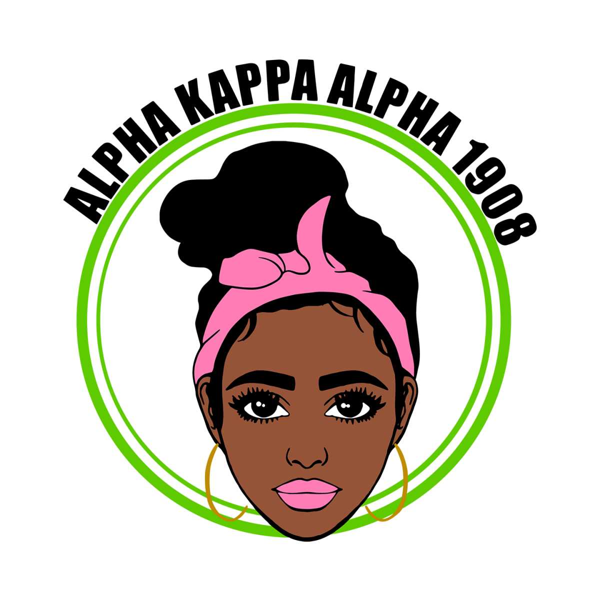 Alpha kappa alpha 1908 girl, Sorority Svg, Aka Girl gang svg | Inspire ...