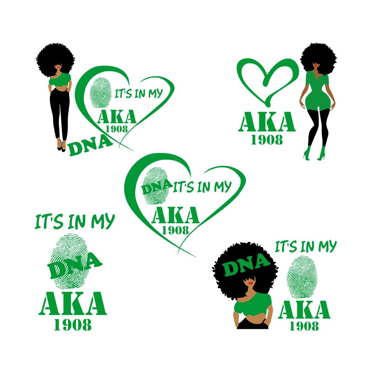 AKA Its in my DNA, Sorority Svg, Aka Girl gang svg, aka soro - Inspire ...