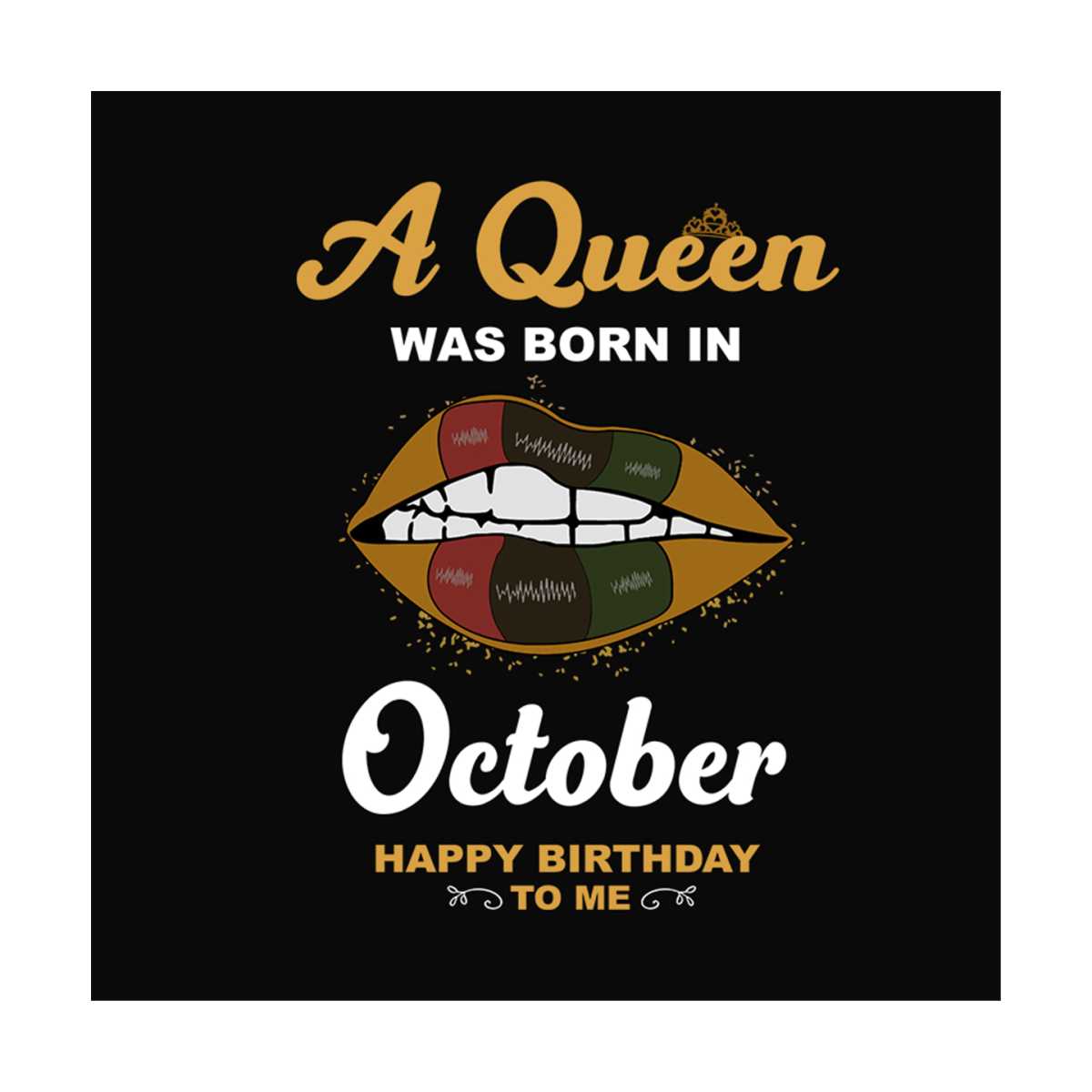 October Birthday Logo