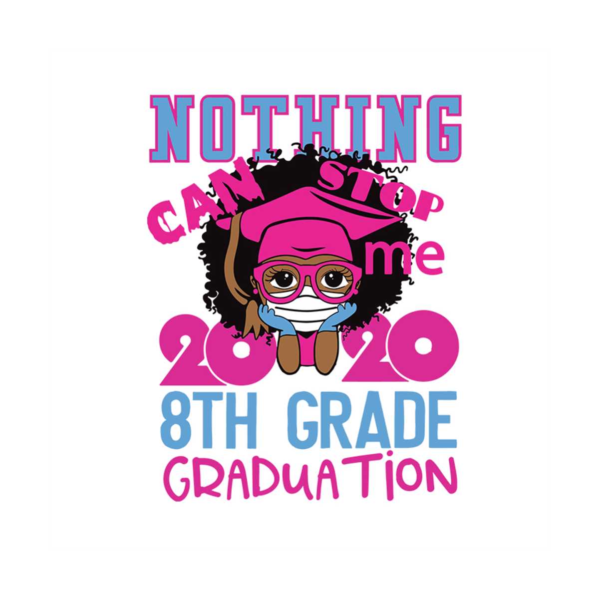 Black Girl 8th Grade Graduation Svg | Inspire Uplift