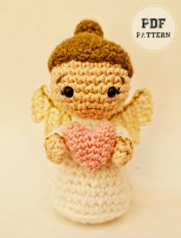 DOLL PATTERNSINTERMEDIATE Amigurumi Christmas Angel Doll PDF | Inspire ...