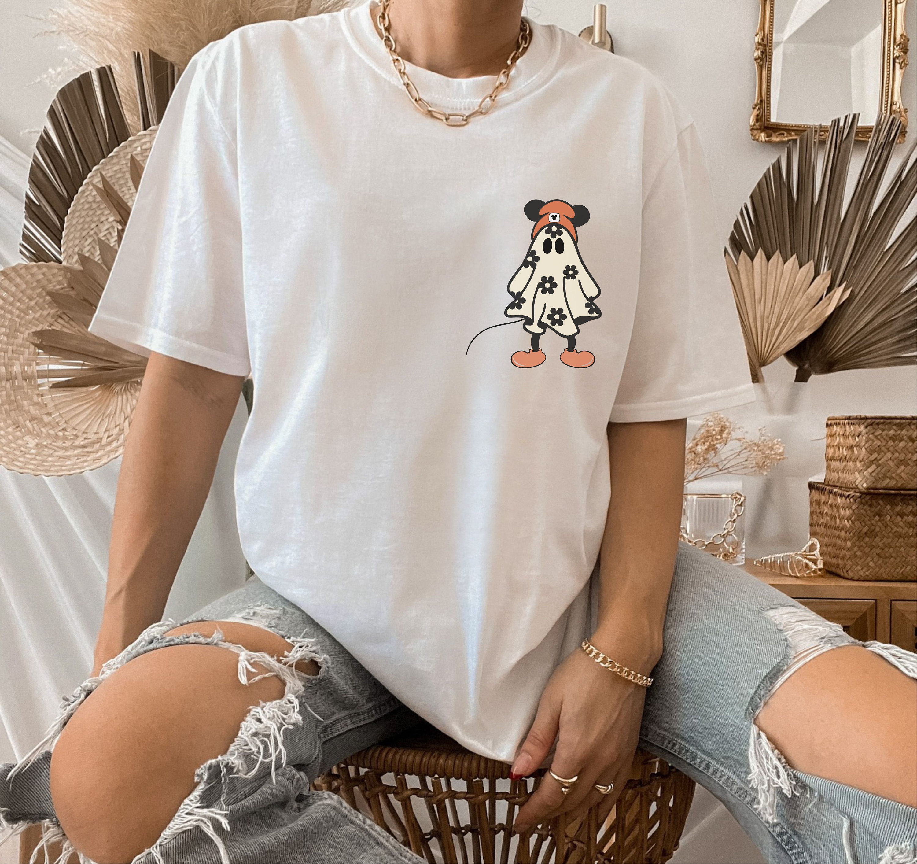 Spooky Daisy Ghost SVG, Halloween Mickey Svg, Hall - Inspire Uplift