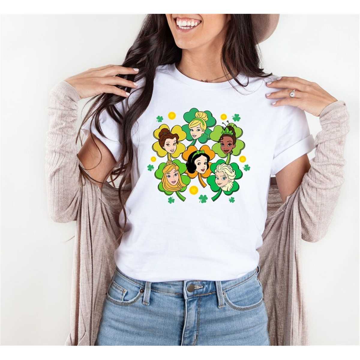 Disney Princesses St Patricks Day Shirt, Disney Princesses S | Inspire ...