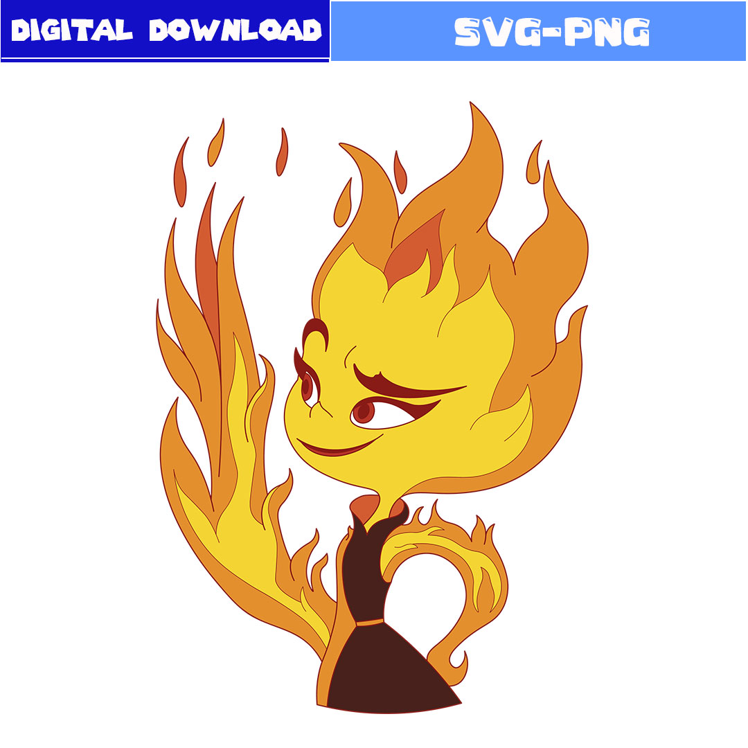 Fire Svg, Ember Lumen Svg, Elemental Character Svg, Elementa | Inspire ...