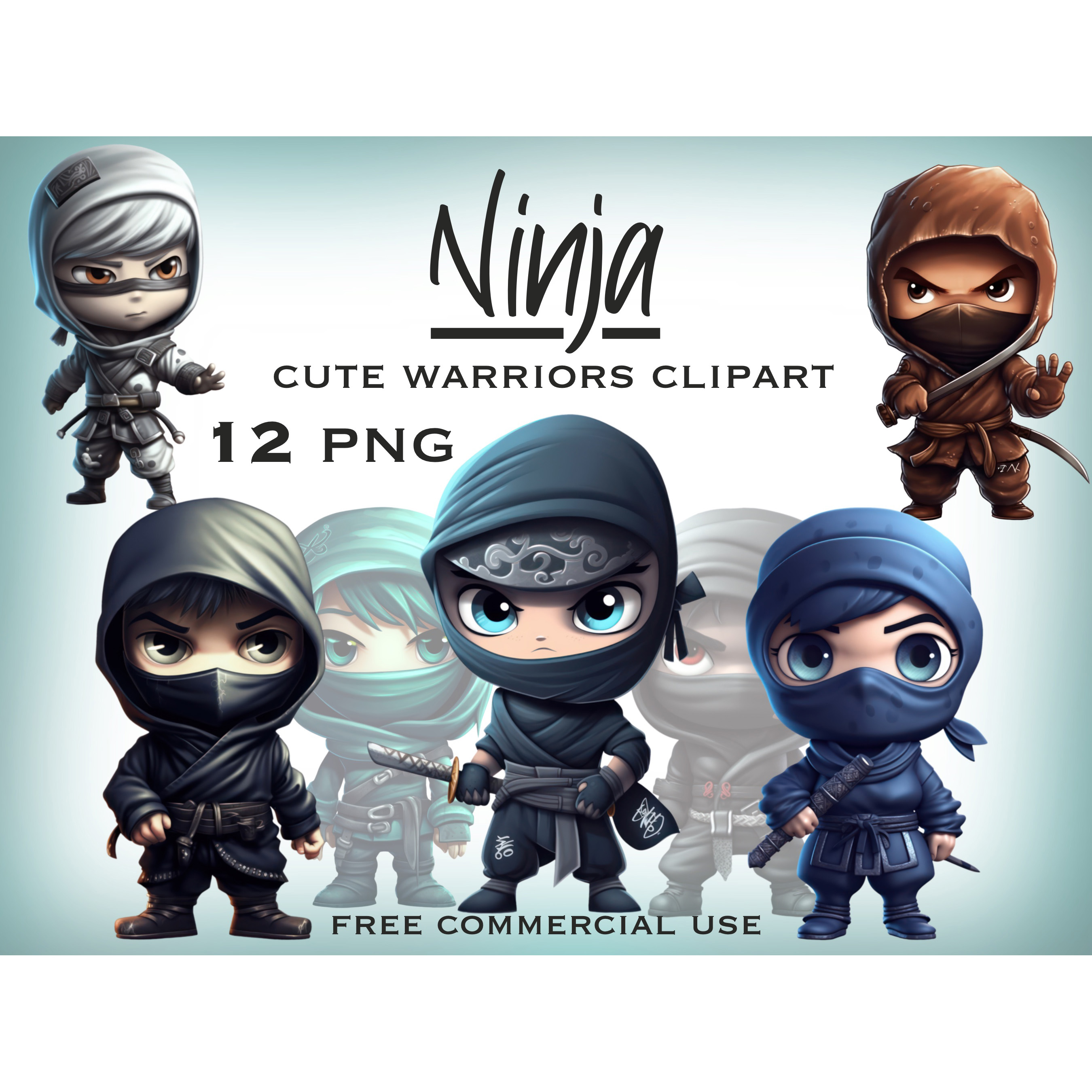 Ninja clipart, Kawaii anime kid warriors png, Japanese manga | Inspire ...