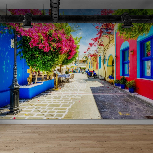 Street View Wall Mural Peel and Stick Wall Covering | Inspire Uplift