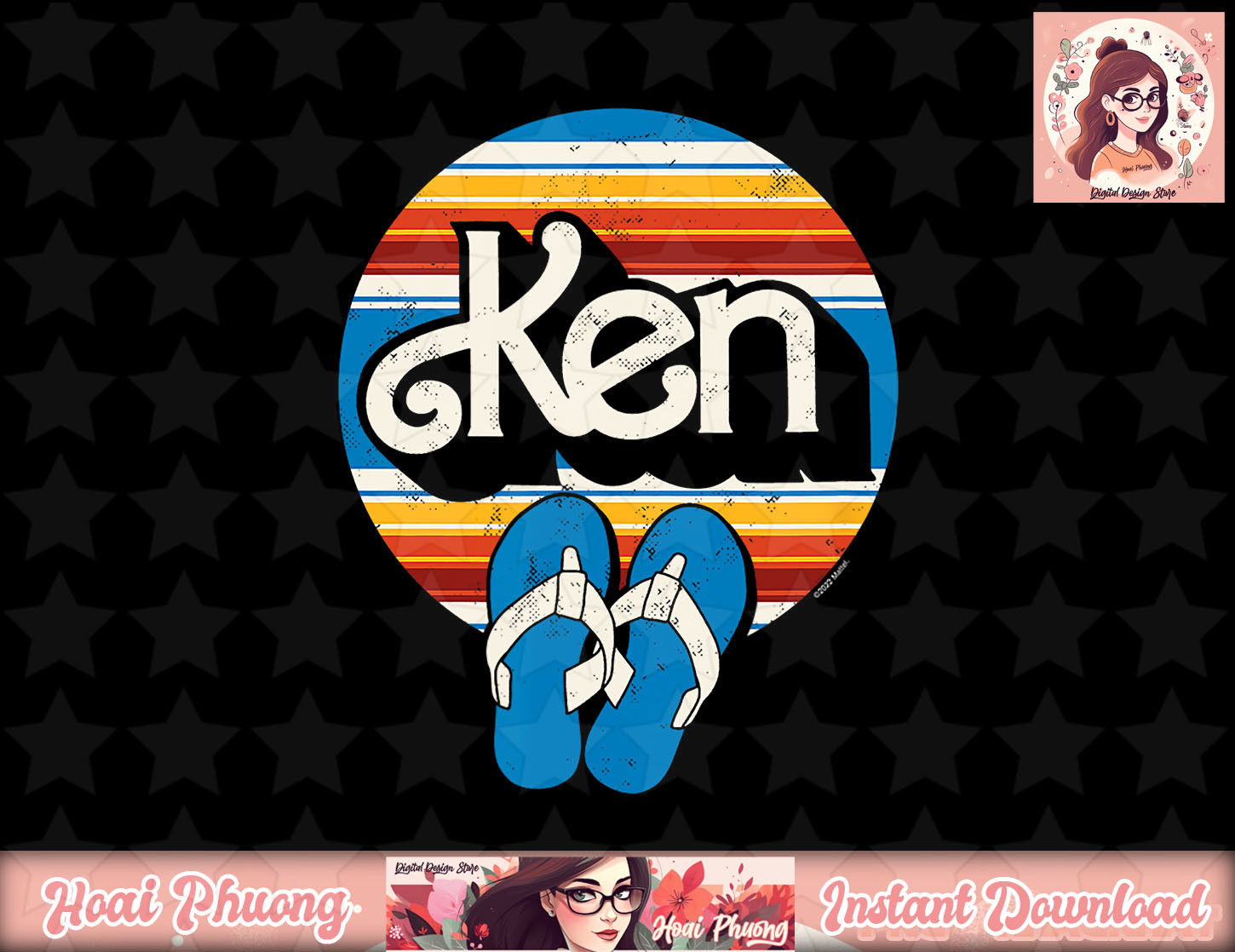 Barbie - Ken Retro Sarape png, sublimation copy | Inspire Uplift