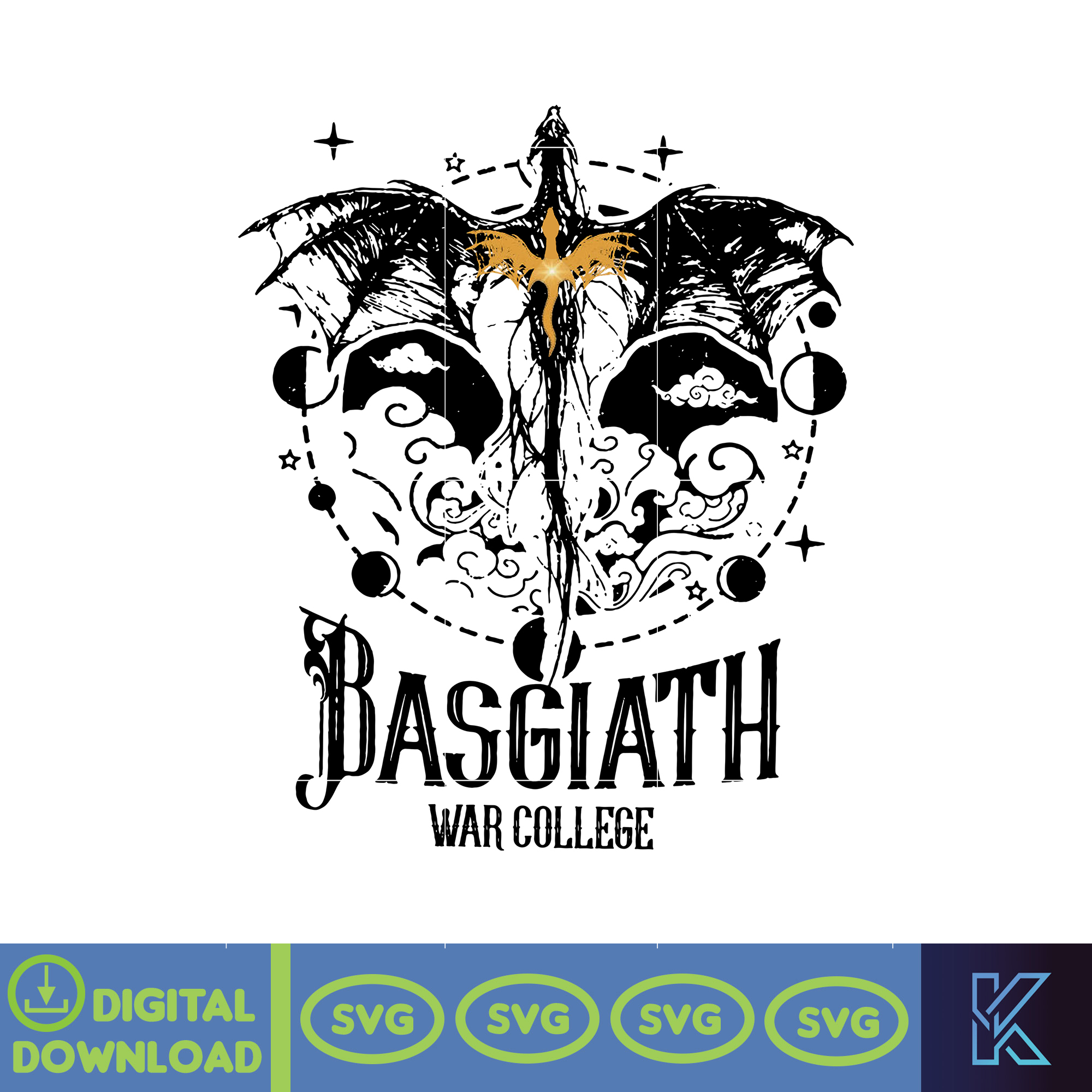 Fourth Wing Svg, Fourth Wing Dragon Rider Svg, Rebecca Yarro | Inspire ...