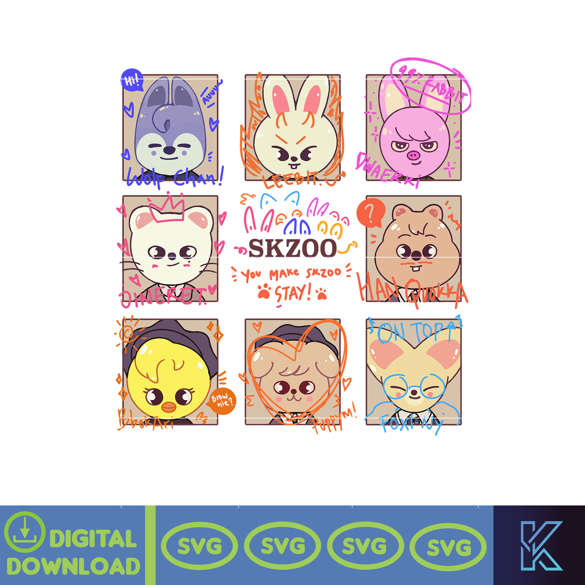Stray Kids Maniac World Tour Svg, Stray Kids Zoo Svg, Stray | Inspire ...