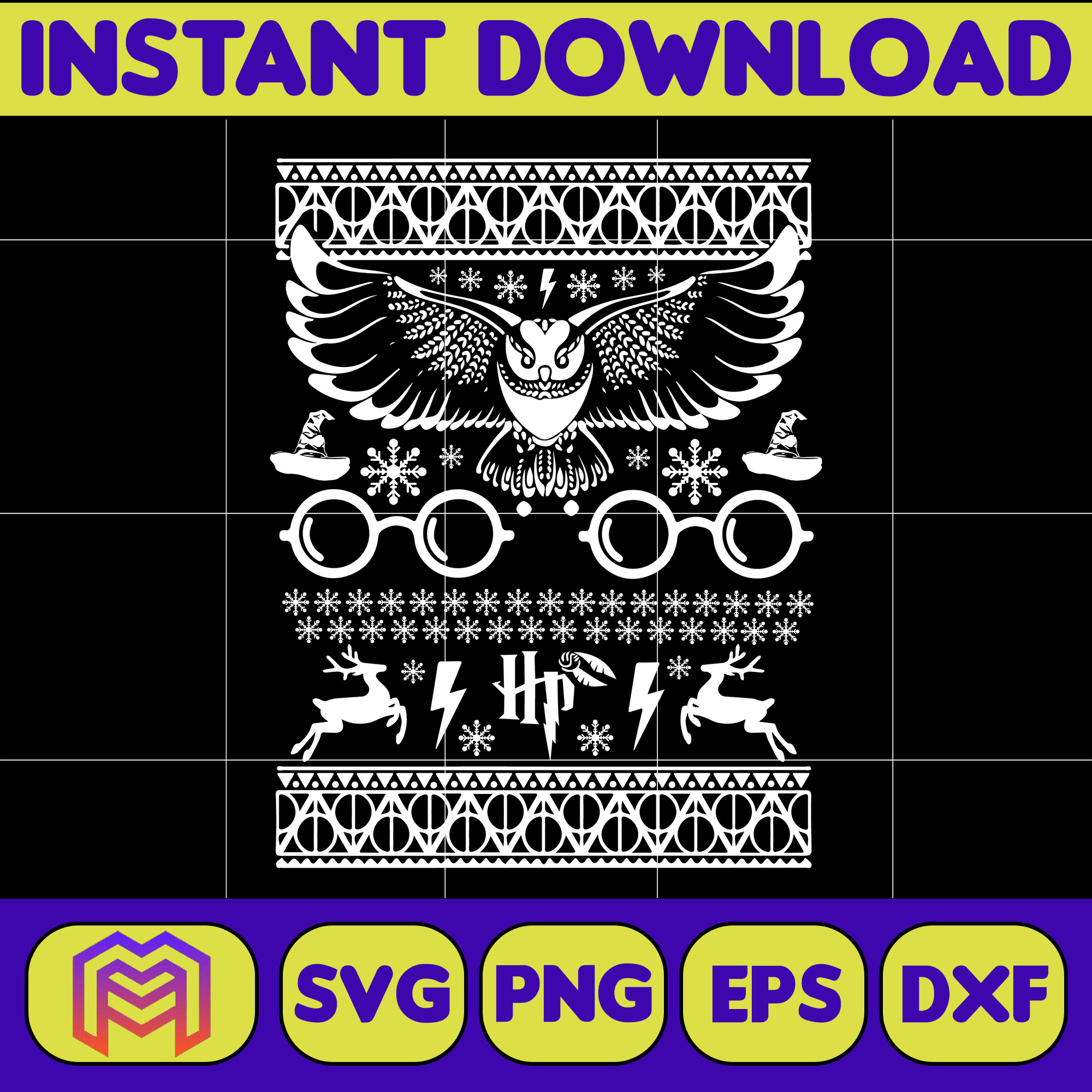 Harry Potter Svg,Harry Potter Christmas Svg, Christmas Svg, | Inspire ...