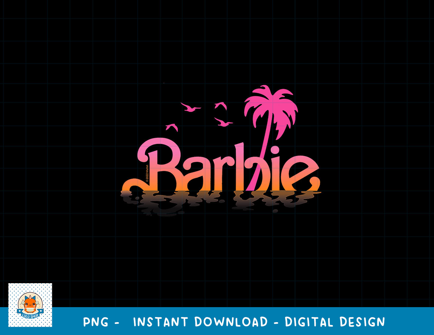 Barbie - Logo Water Reflection png, sublimation copy | Inspire Uplift