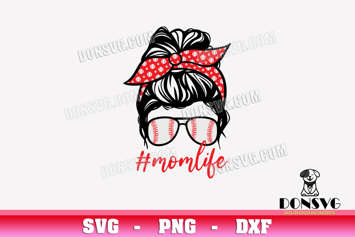 Baseball Mom Life Game Svg Files Cricut Silhouette Ball Sung Inspire