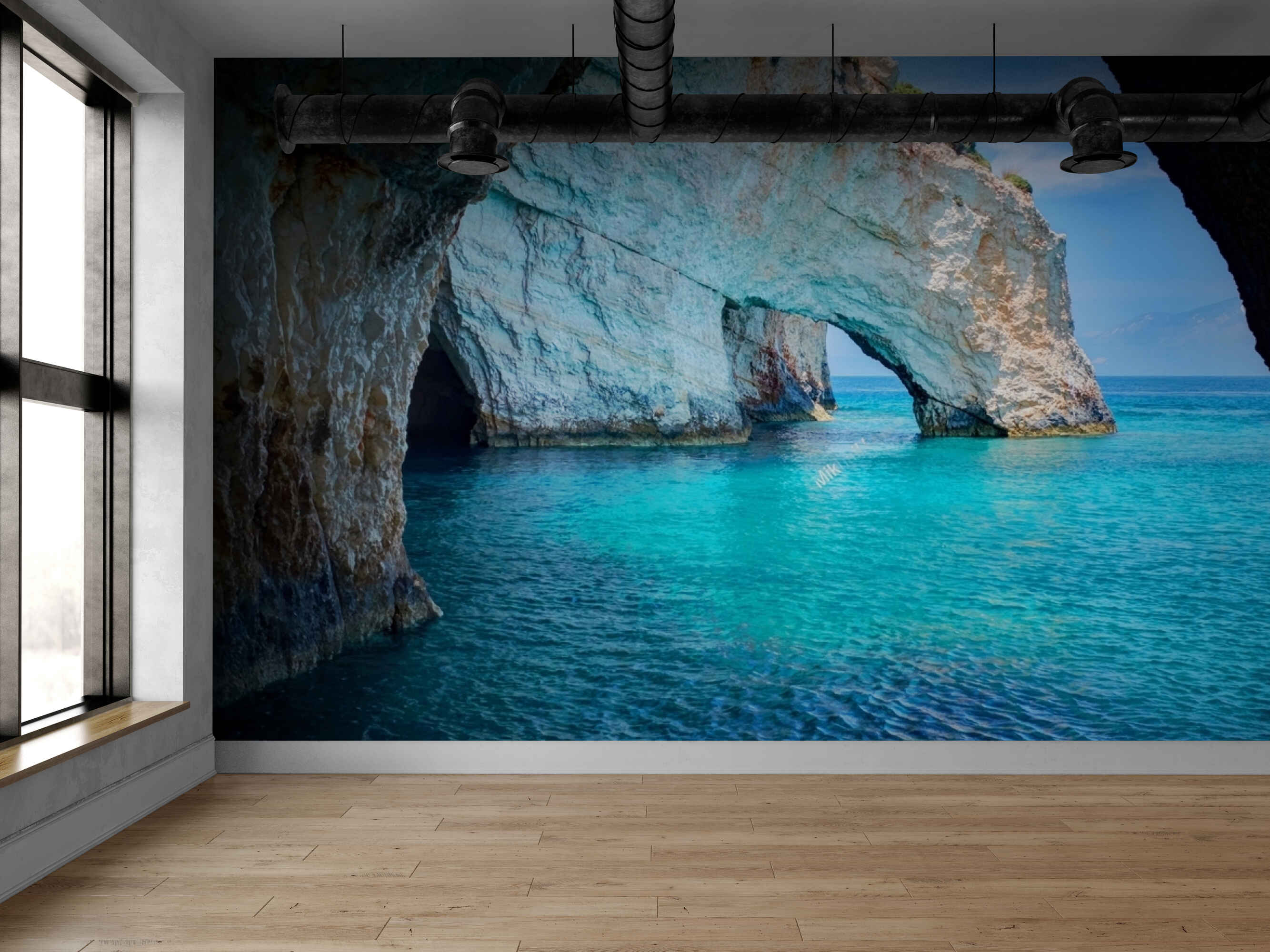 Blue Caves Wall Mural Art | Inspire Uplift