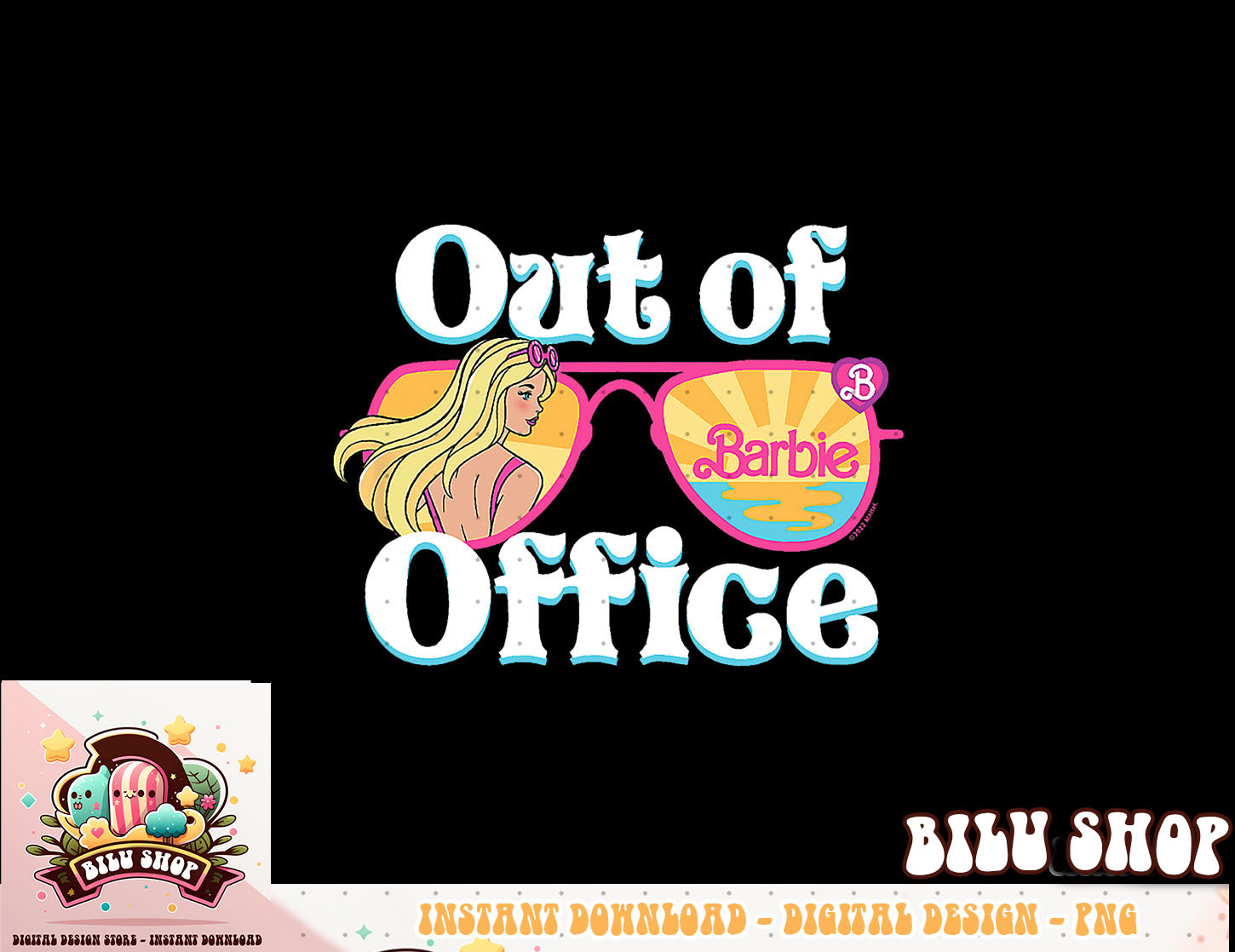 Barbie - Out of Office png, sublimation copy | Inspire Uplift