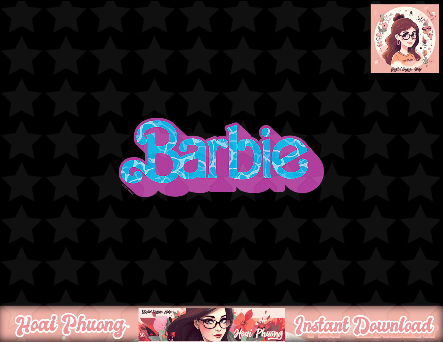 Barbie - Water Logo png, sublimation copy | Inspire Uplift