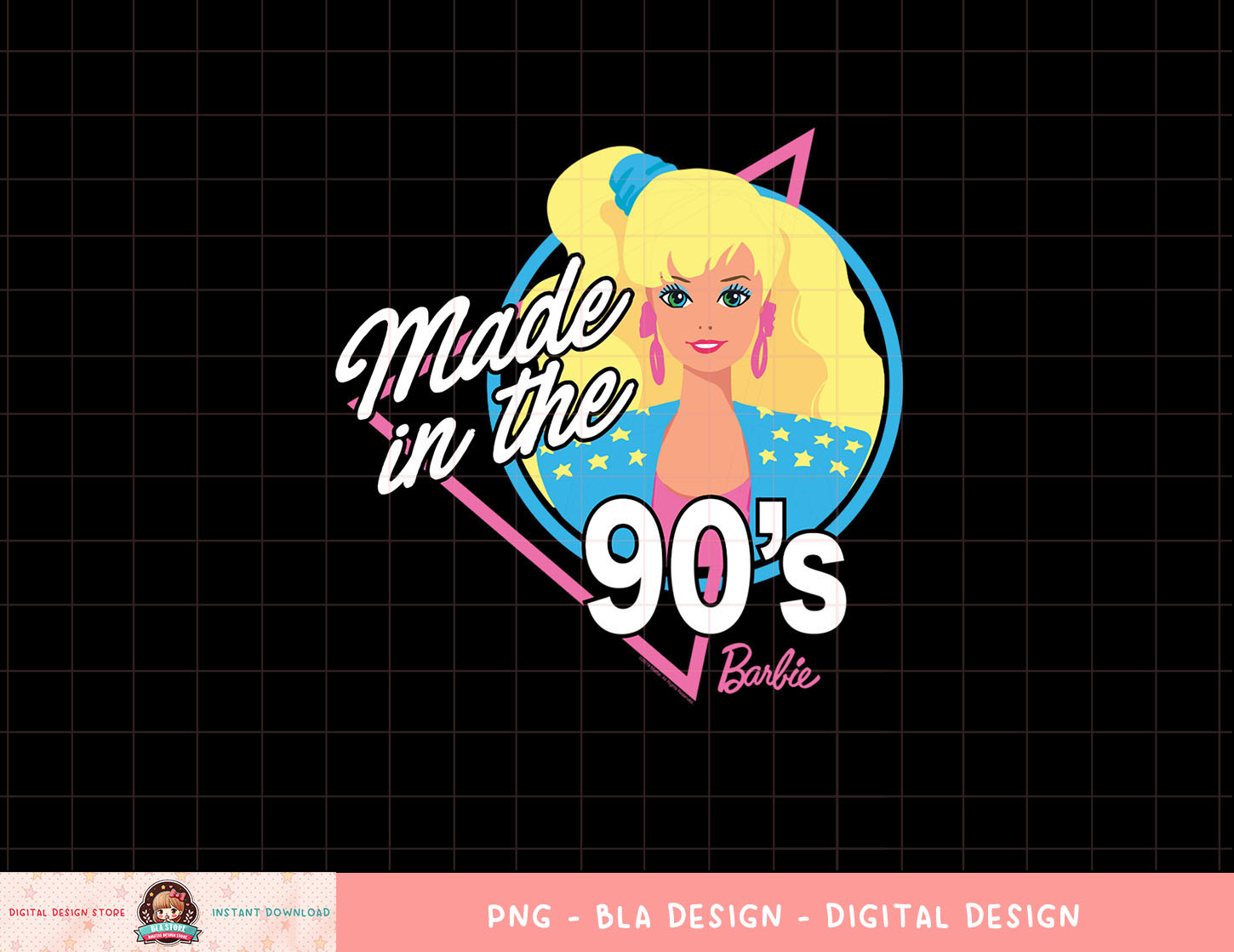 Barbie 60th Anniversary Made in the 90s LS png, sublimation - Inspire ...