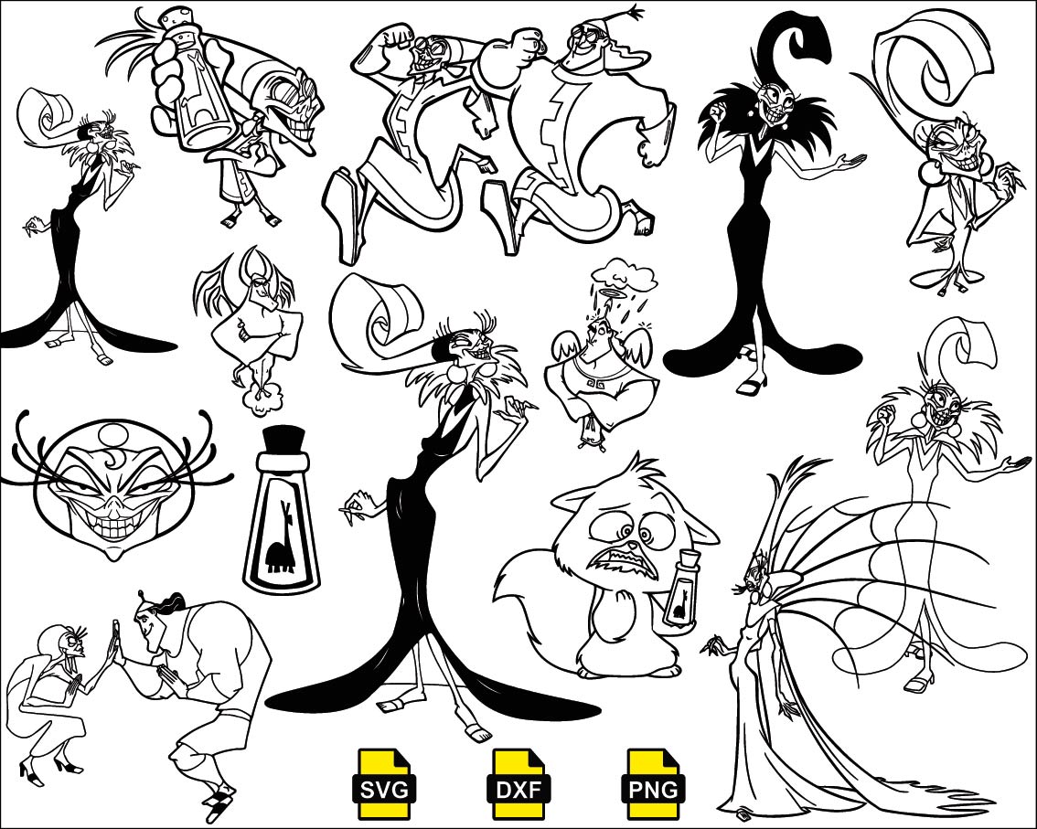 Yzma svg, Disney The Emperor's svg, New Groove svg, Villains - Inspire ...