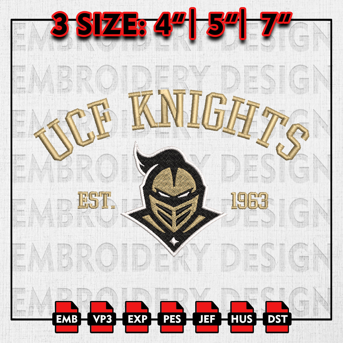 UCF Knights Embroidery files, NCAA Embroidery Designs, NCAA | Inspire ...