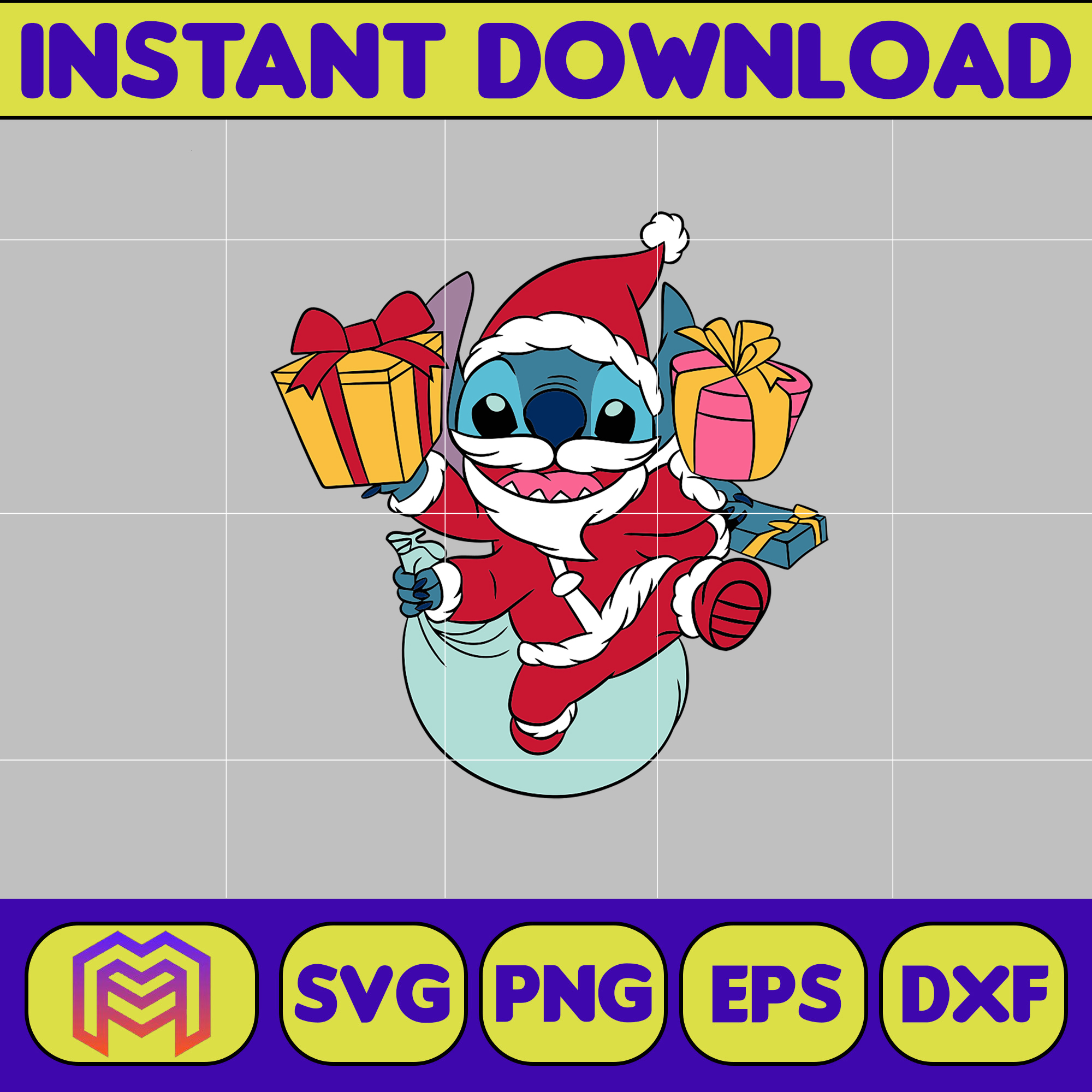 Stitch Christmas Svg, Lilo and Stitch Svg, Christmas cartoon | Inspire ...