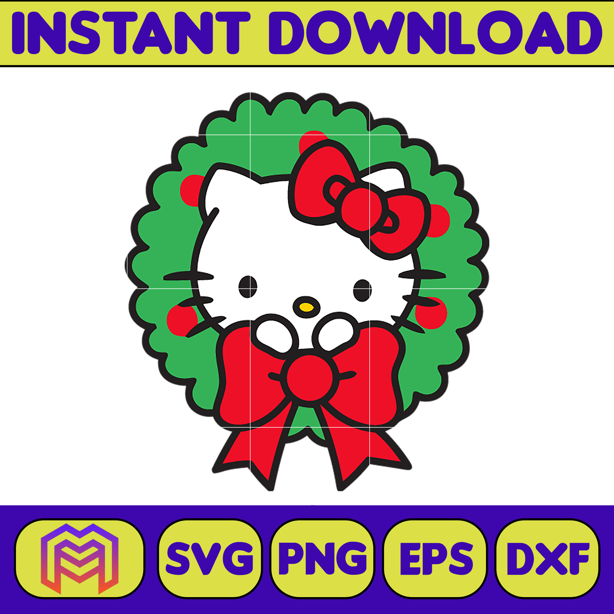 Hello Kitty Christmas Svg, Hello Kitty Svg, Christmas Kitty | Inspire ...