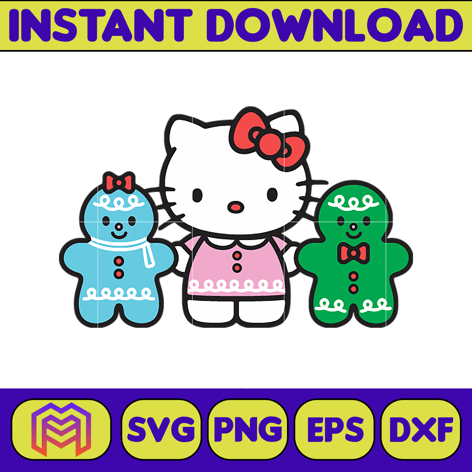 Hello Kitty Christmas Svg, Hello Kitty Svg, Christmas Kitty | Inspire ...