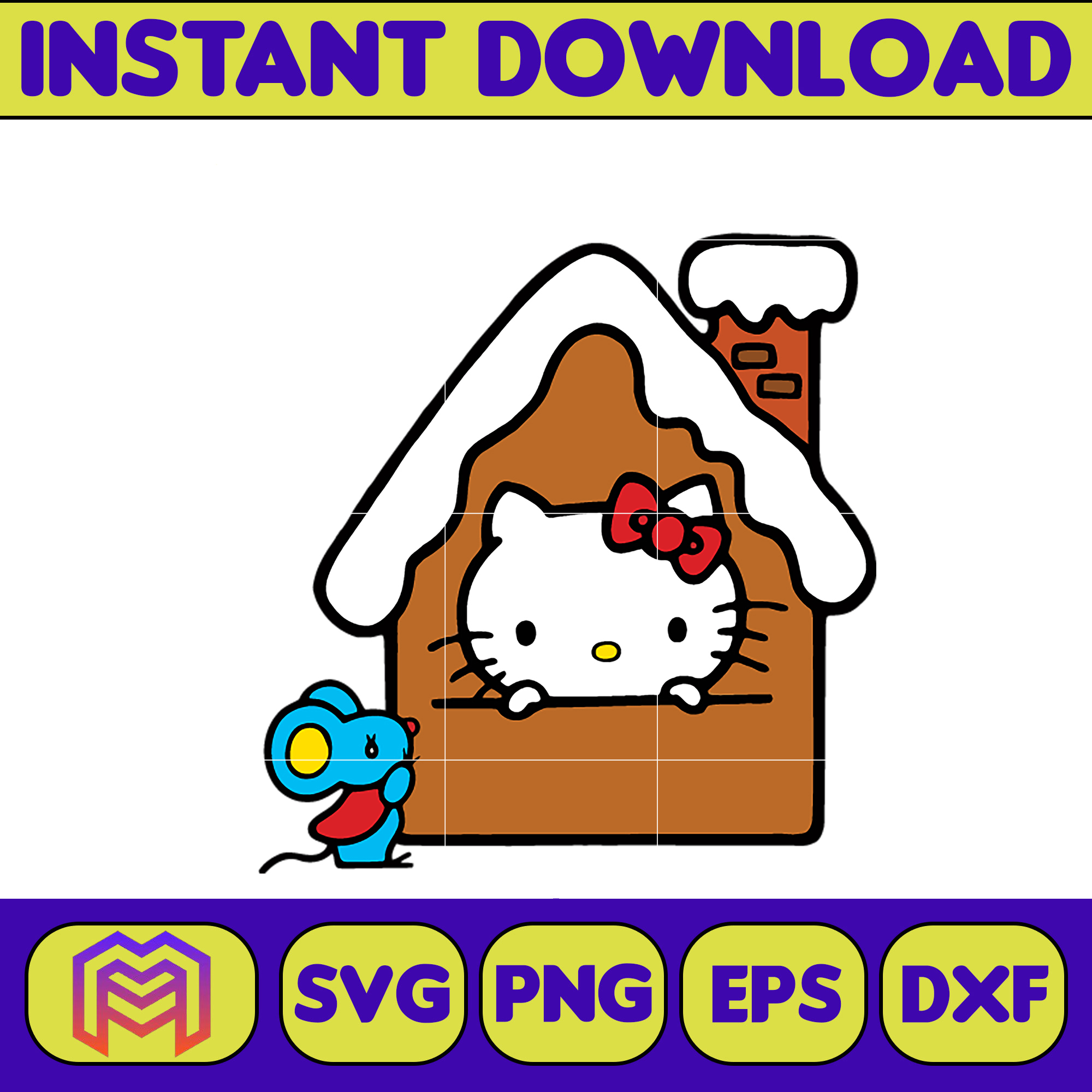 Hello Kitty Christmas Svg, Hello Kitty Svg, Christmas Kitty | Inspire ...
