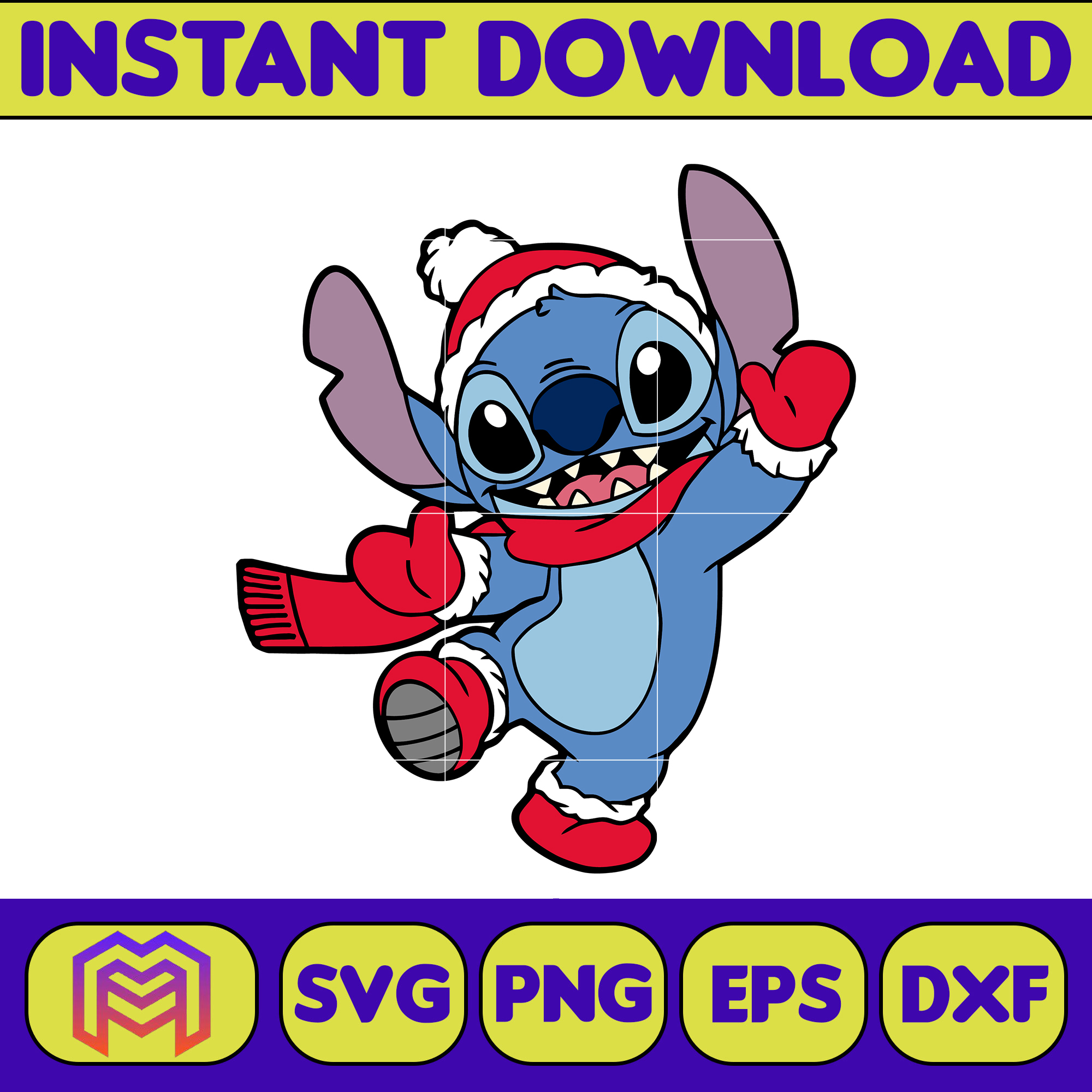 Stitch Christmas Svg, Lilo and Stitch Svg, Christmas Cartoon | Inspire ...