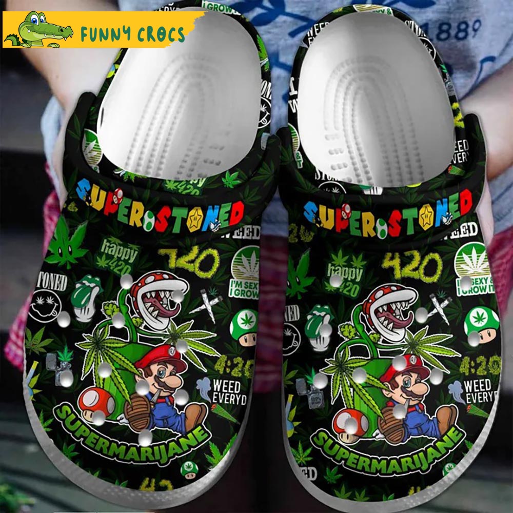 Super Mario Clog Shoes Unisex, Super Mario Crocs, Super Mari | Inspire ...