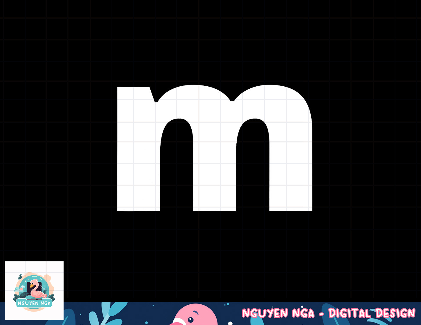 Lower Case Alphabet Matching Design Costume Cute Letter m pn | Inspire ...