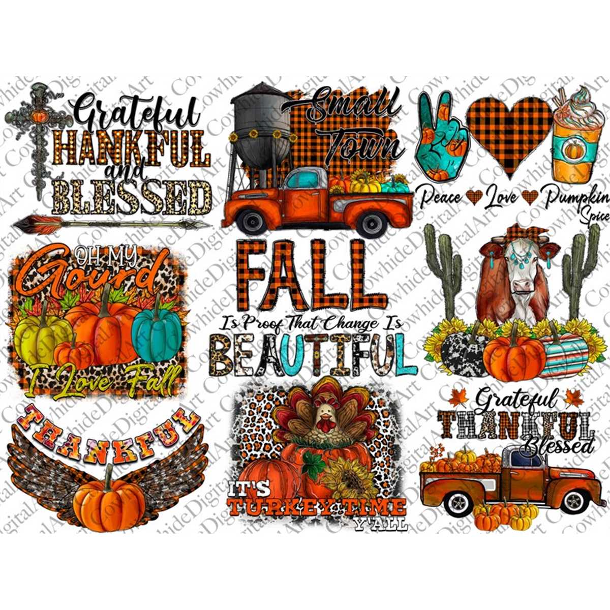 Fall Bundle Png, Peace Love Pumpkin Spice, Thankfull, Fall, - Inspire ...