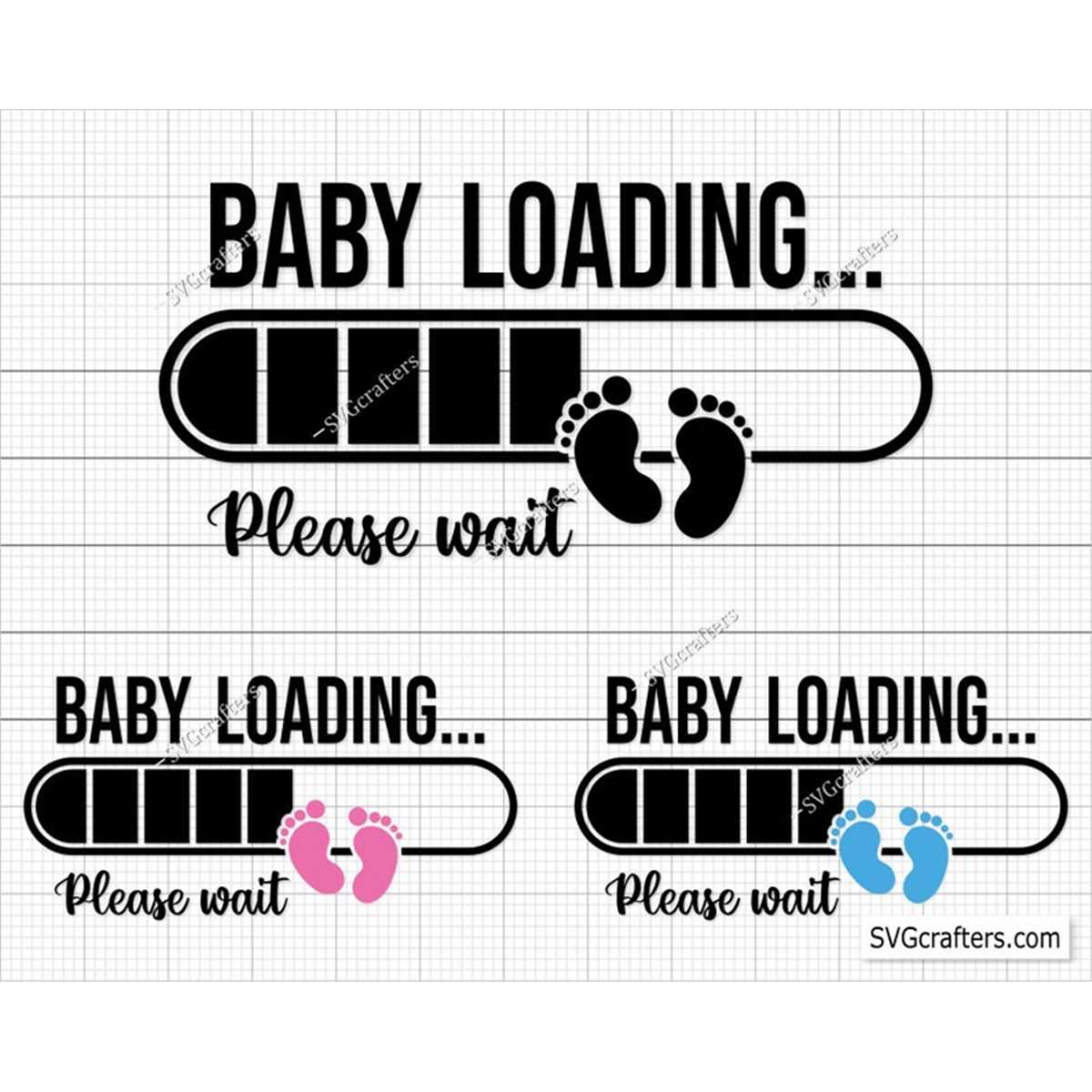 Baby Loading Svg Png, Baby Announcement svg, Established svg | Inspire ...