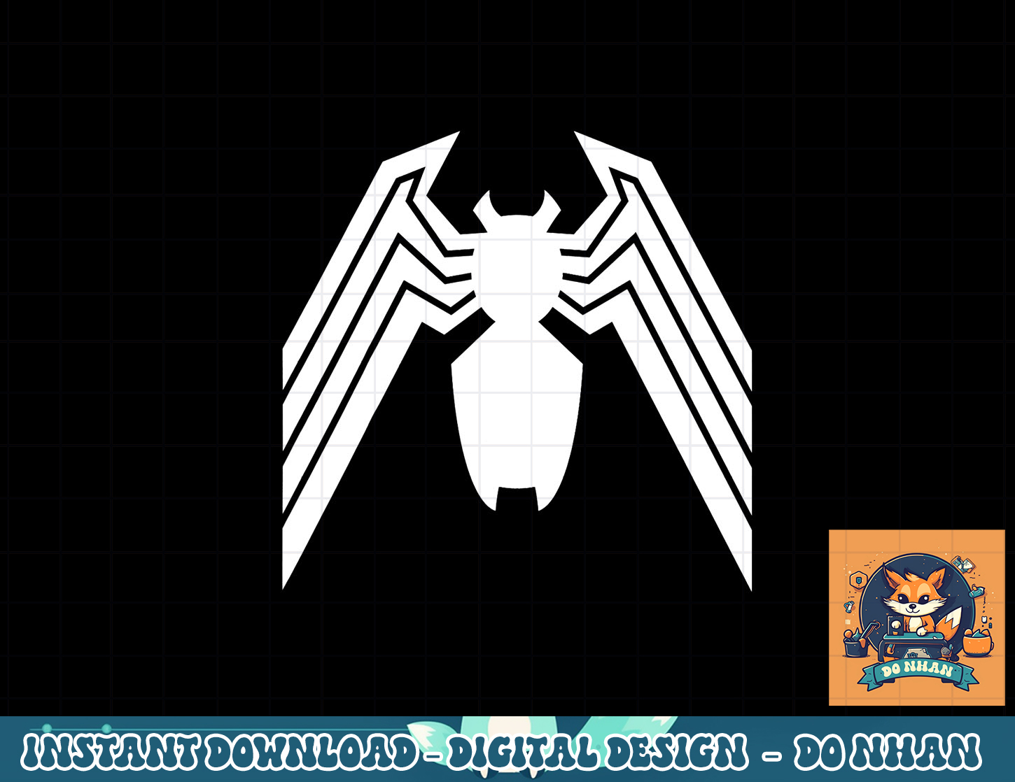 Marvel Venom Classic Spider Symbol Halloween png, sublimatio - Inspire ...