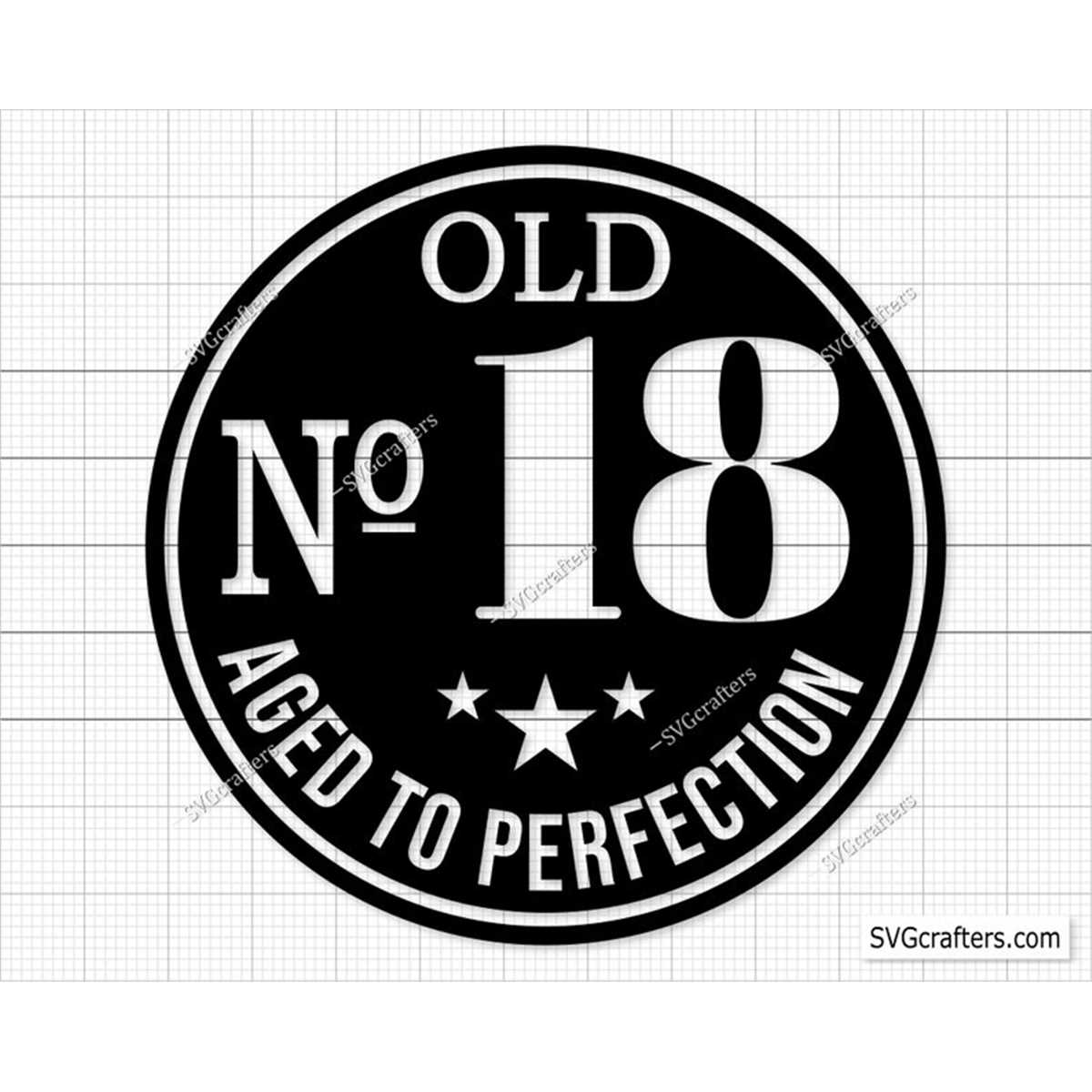18th birthday svg, 18th svg, Old Number 18 svg, 18th Cut Fil | Inspire ...