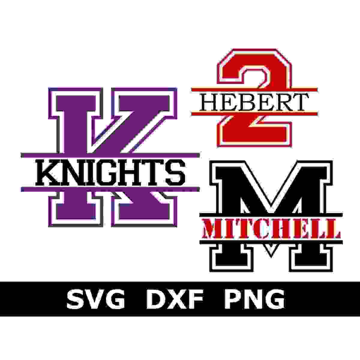 Split Monogram SVG/DXF/PNG, Split Varsity Monogram Letters, - Inspire ...