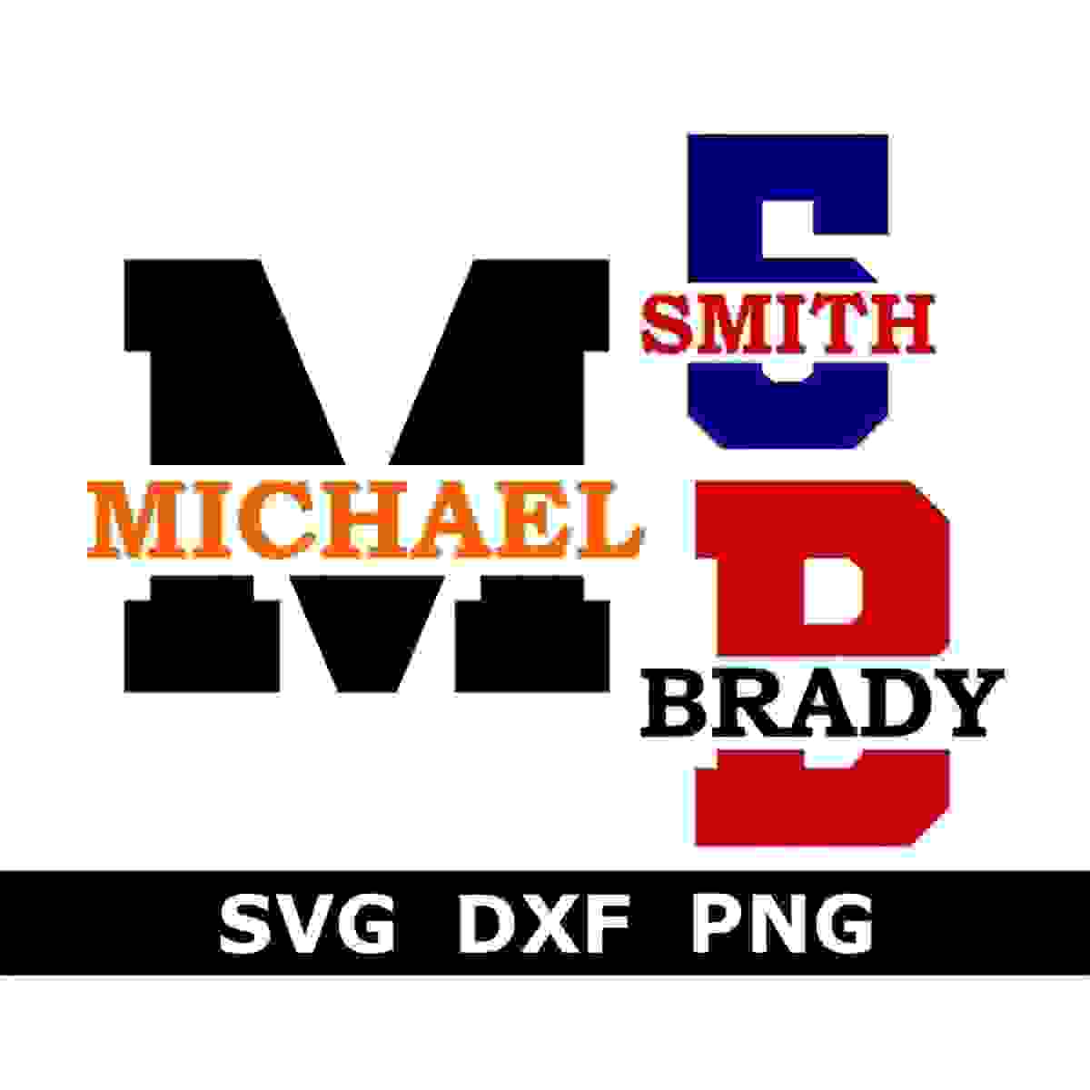 Split Monogram SVG/DXF/PNG, Split Varsity Letters, Sports Le - Inspire ...
