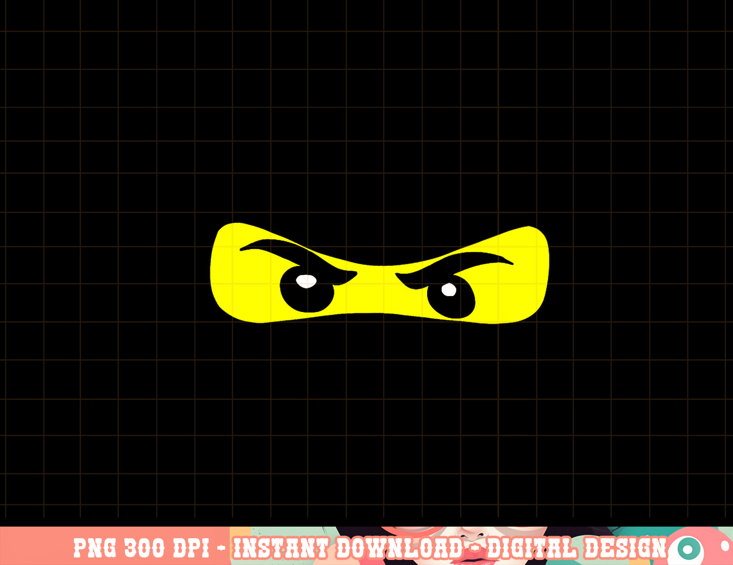 Ninja Eyes funny Halloween Ninja Costume png, sublimation co | Inspire ...