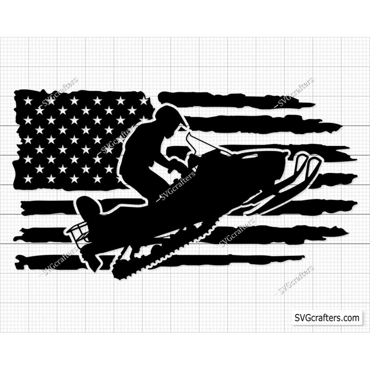 Snowmobile Man Flag SVG, Snowmobile svg, Sledlife svg, skiin - Inspire ...