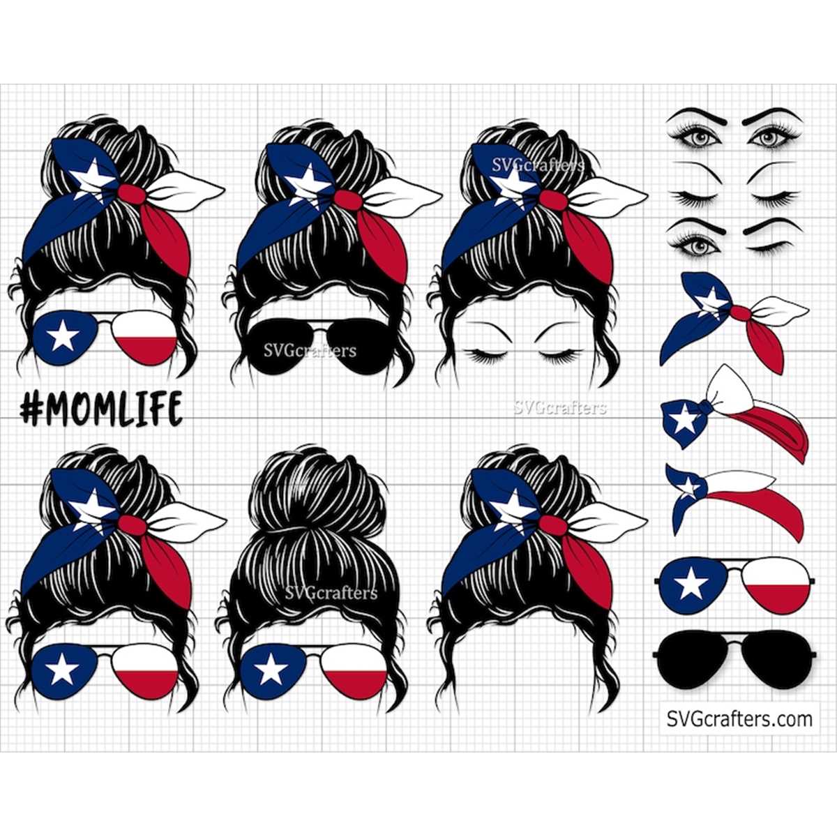 Texas Momlife svg, Mom Life svg, Messy Bun svg, Texas svg, t | Inspire ...