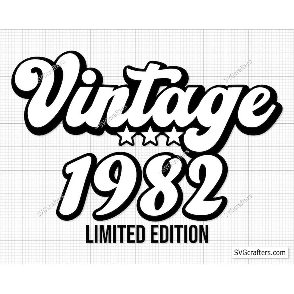 Vintage 1982 svg, 40th birthday svg, 40th svg, 40th Cut File | Inspire ...