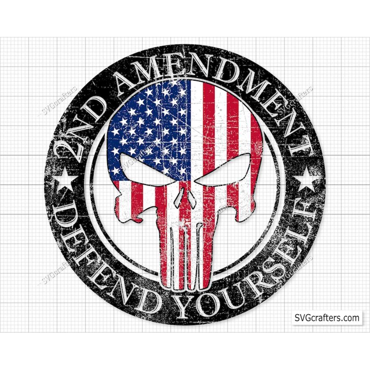 Defend the 2nd PNG, Punisher Skull png, 2nd amendment Png, p | Inspire ...