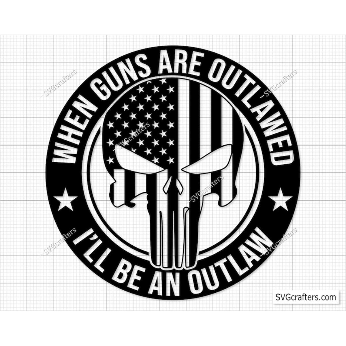 When Guns are Outlawed Svg Png, Gun Flag svg, Rifle flag svg - Inspire ...